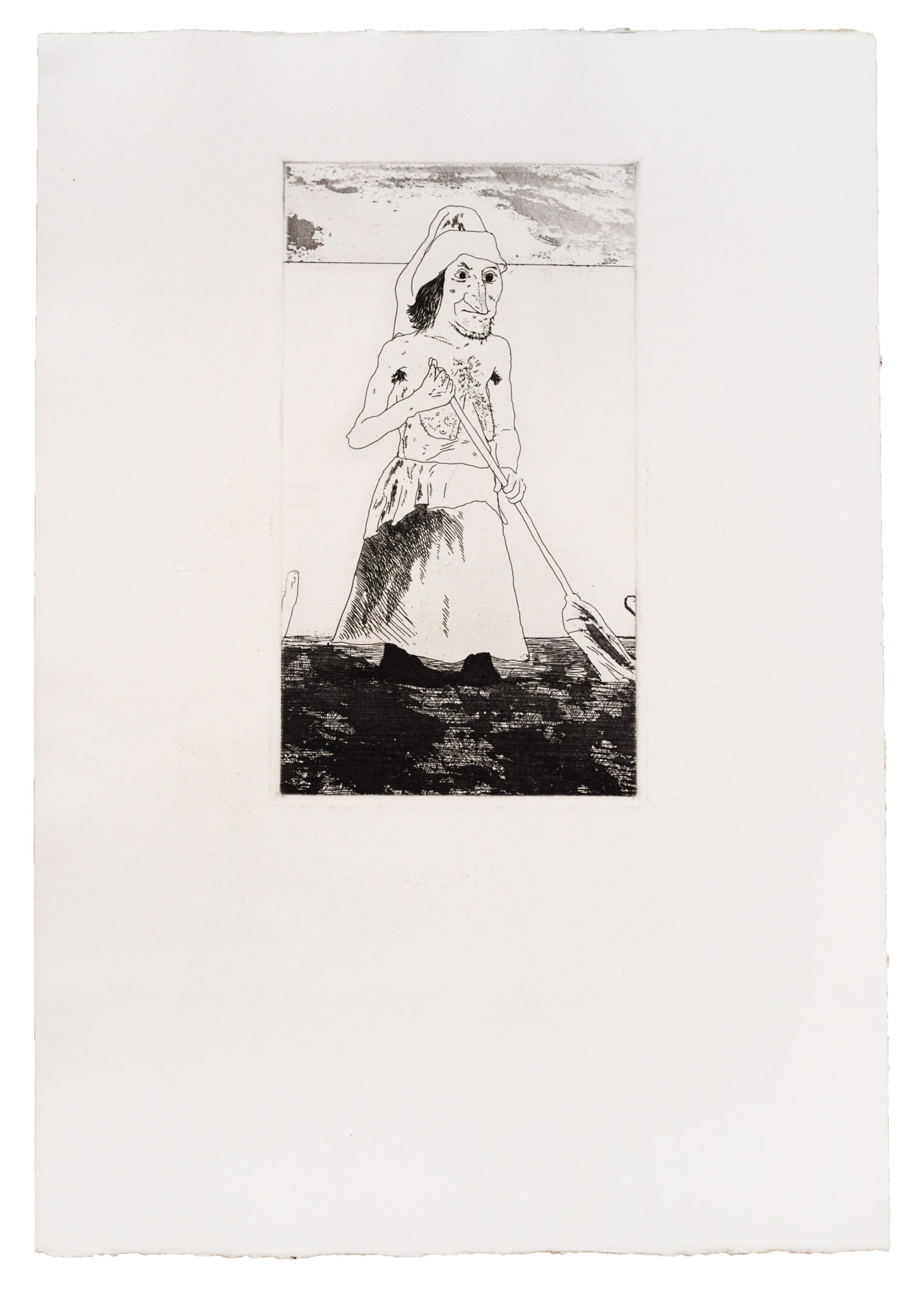 HOCKNEY Grimm The Enchantress in Her Garden - Sims Reed Gallery